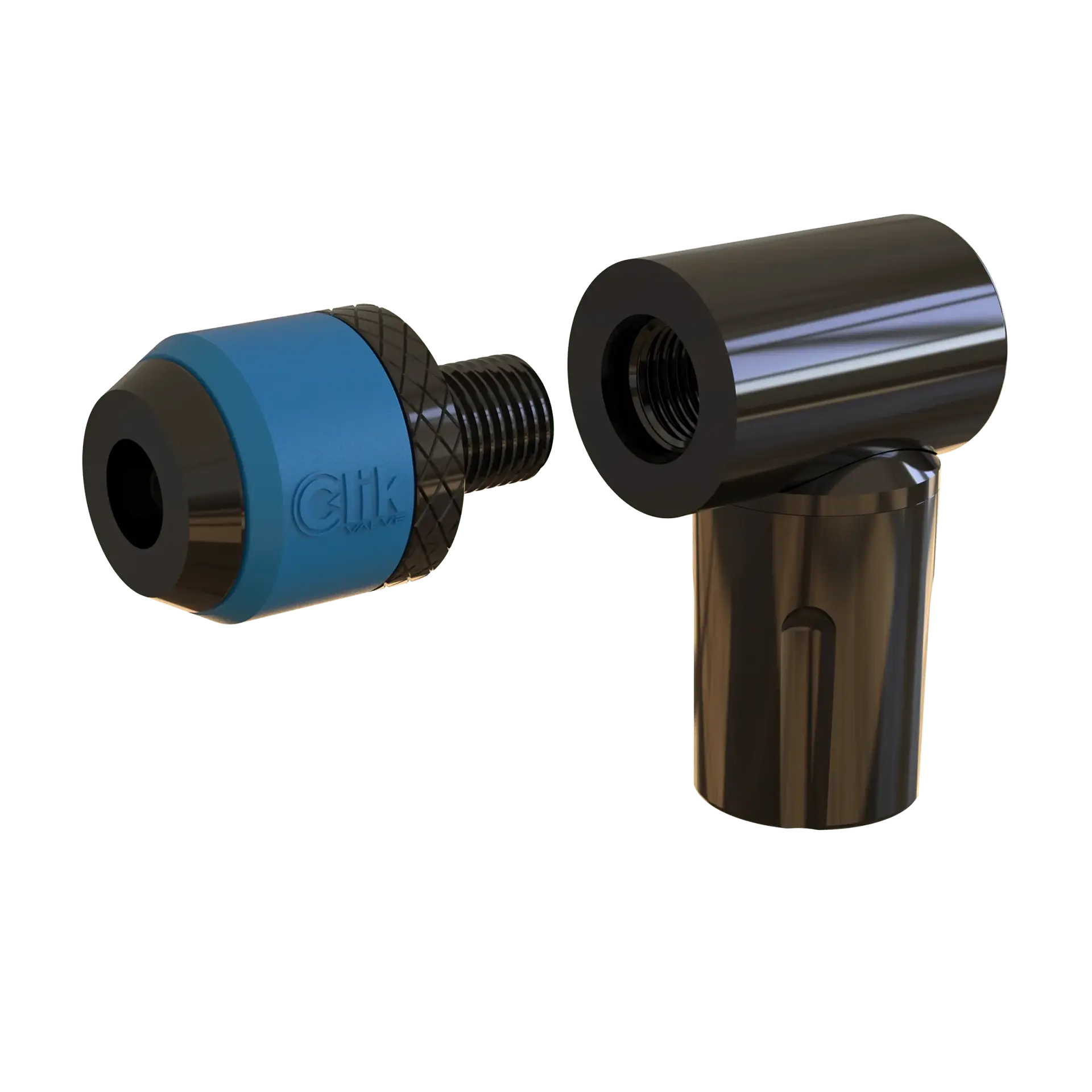 Clik 2-in-1 Right Angled Pump Head & Removeable Pump Adapter (Aluminum ...